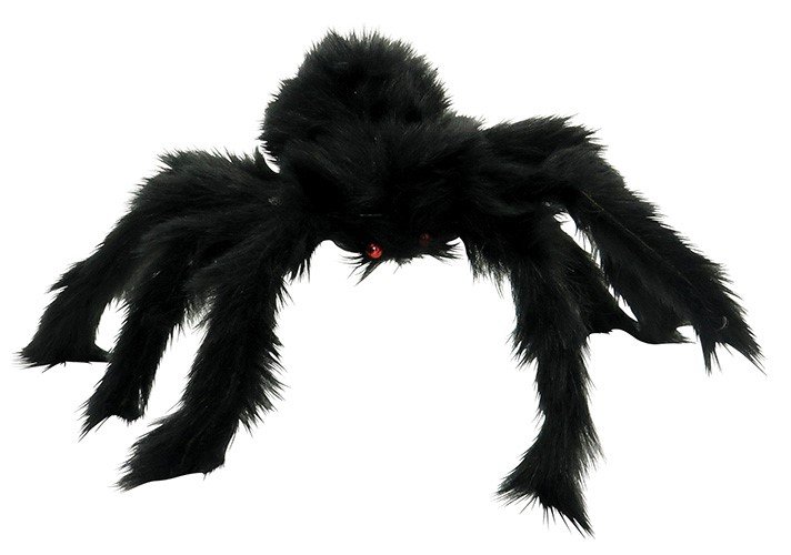 Edderkop 42 cm - Halloween pynt og dekoration - Partyshoppen.dk