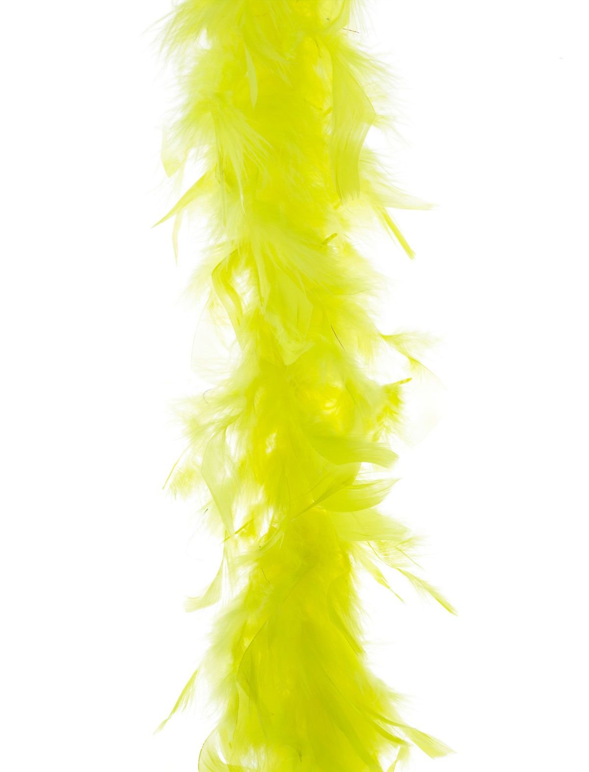 Neon Boa Gul - Handsker & Boa - Partyshoppen.dk