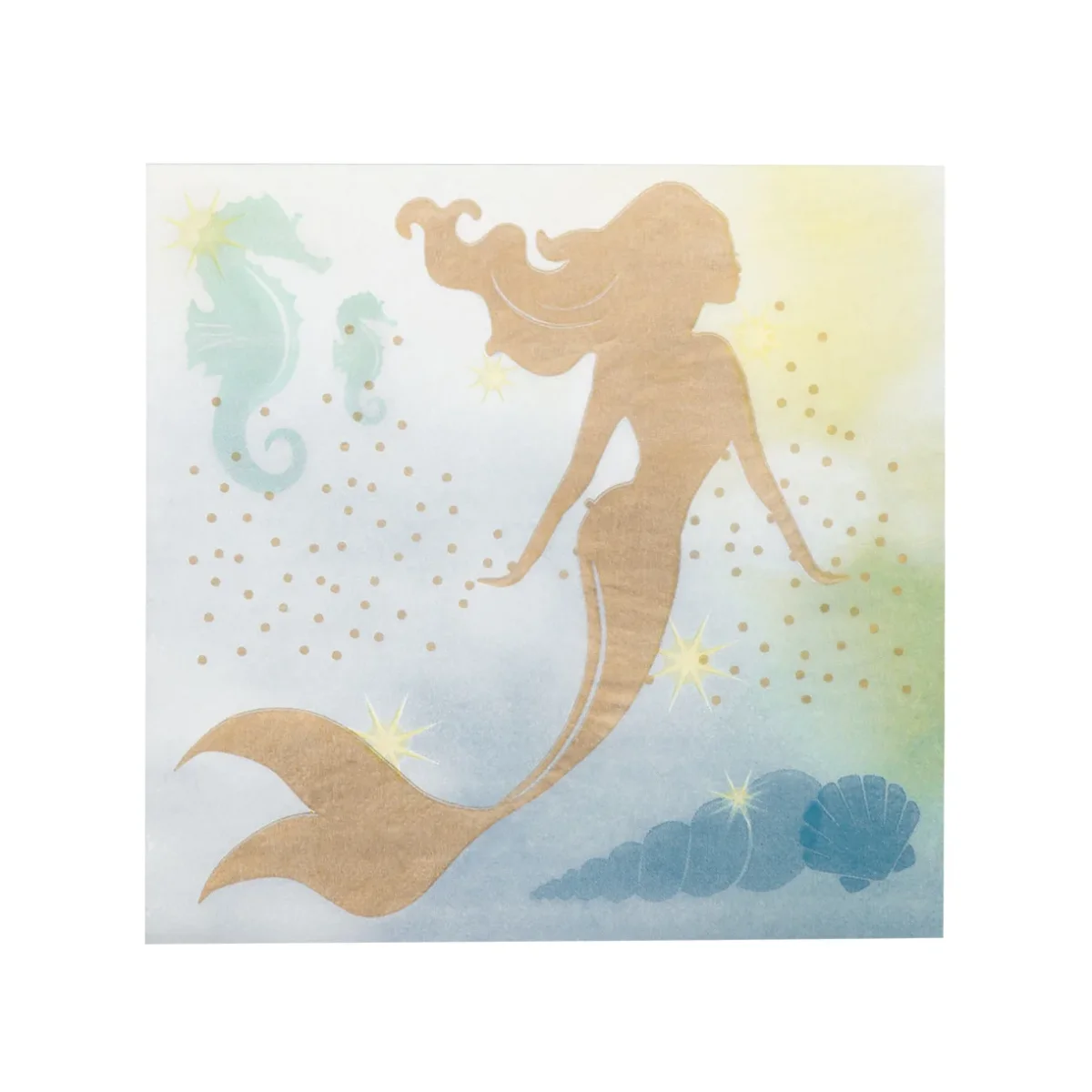 Havfrue serviet 20stk - Havfrue tema - Partyshoppen.dk